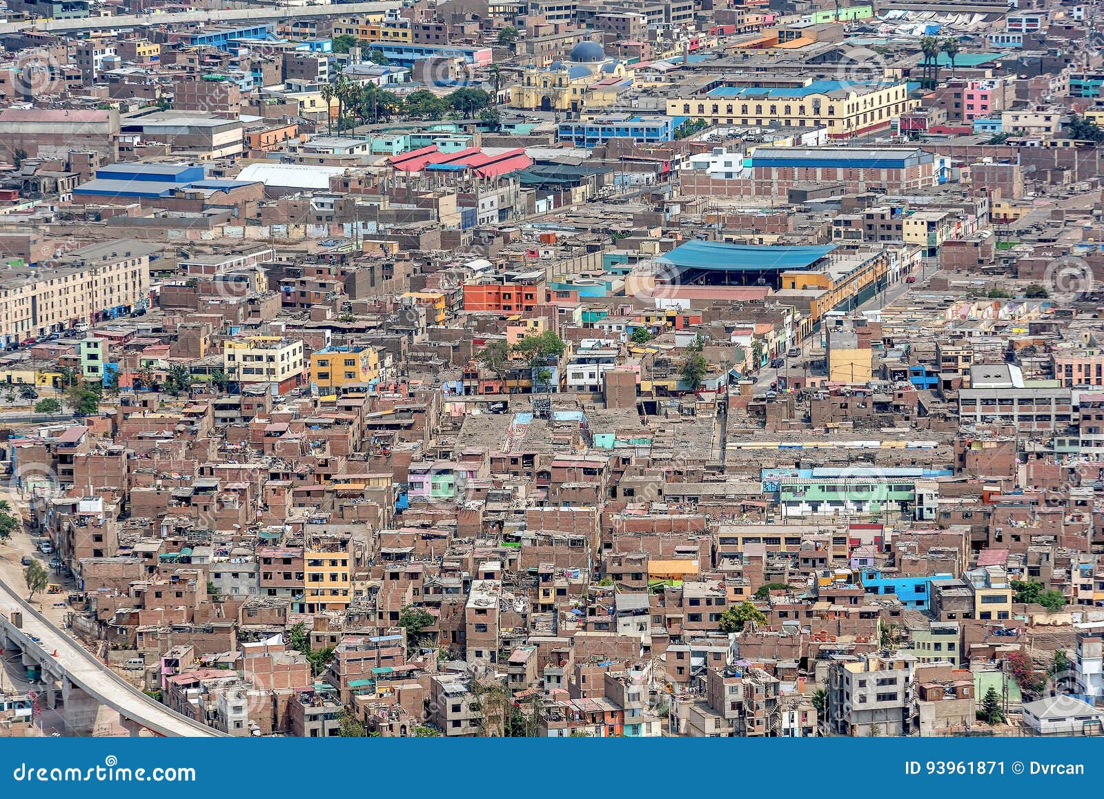 Aerial View of Cityscape of Lima, Peru Stock Image - Image of city ...