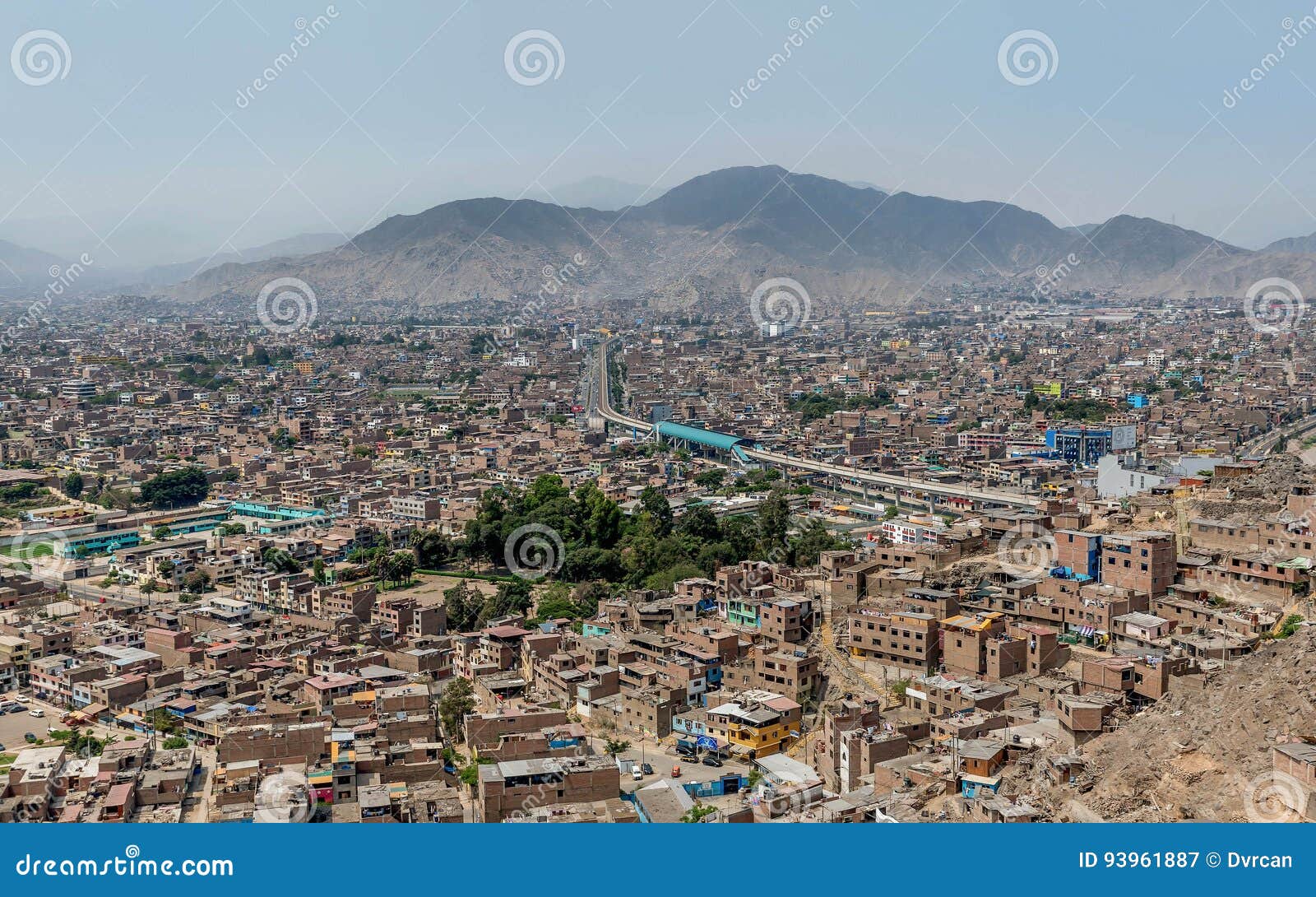 Aerial View of Cityscape of Lima, Peru Stock Image - Image of ...