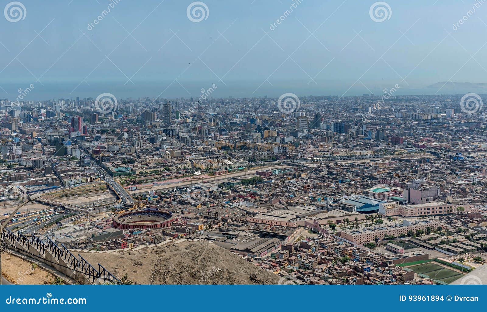 Aerial View of Cityscape of Lima, Peru Editorial Stock Image - Image of ...