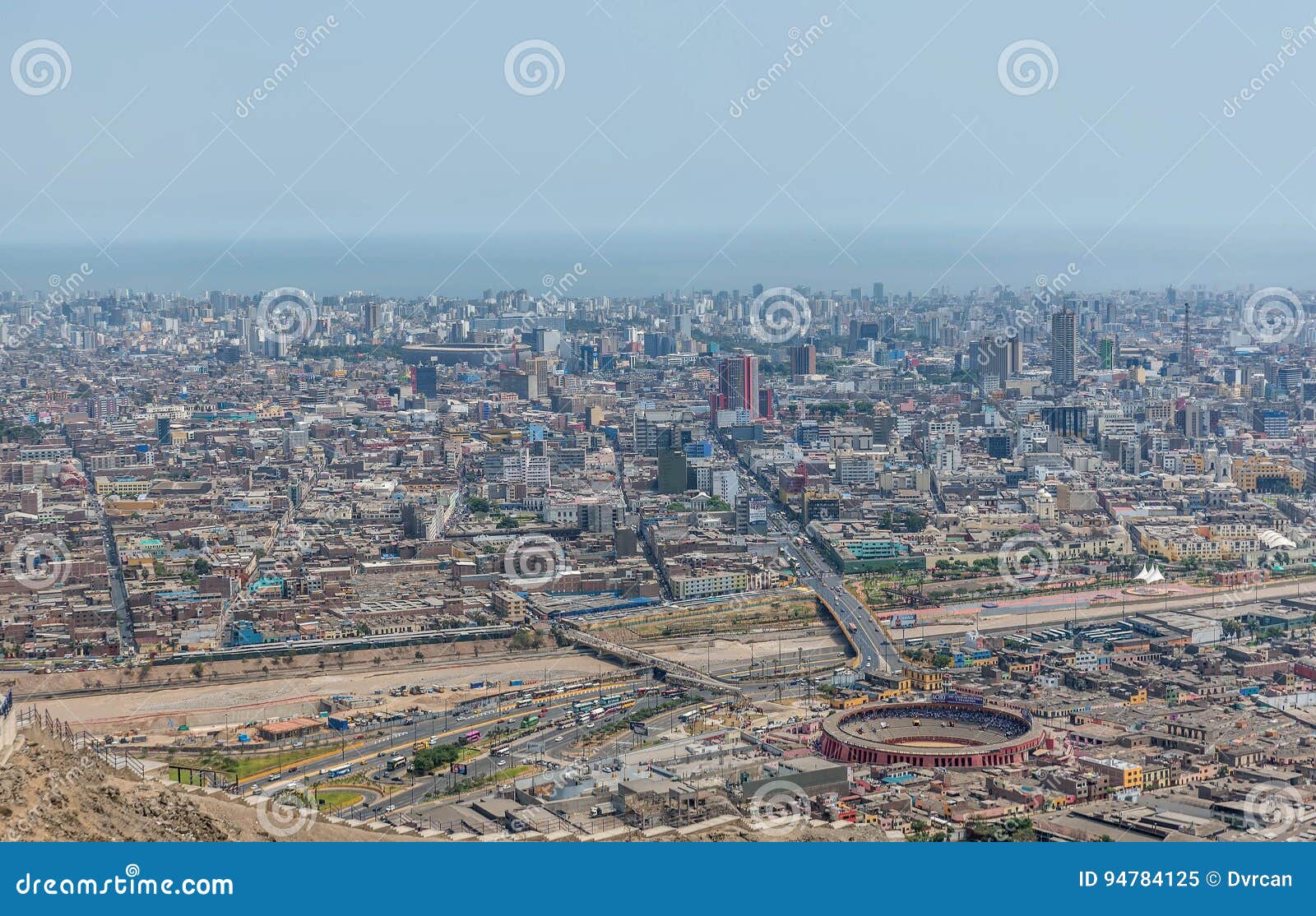 Aerial View of Cityscape of Lima, Peru Editorial Image - Image of city ...