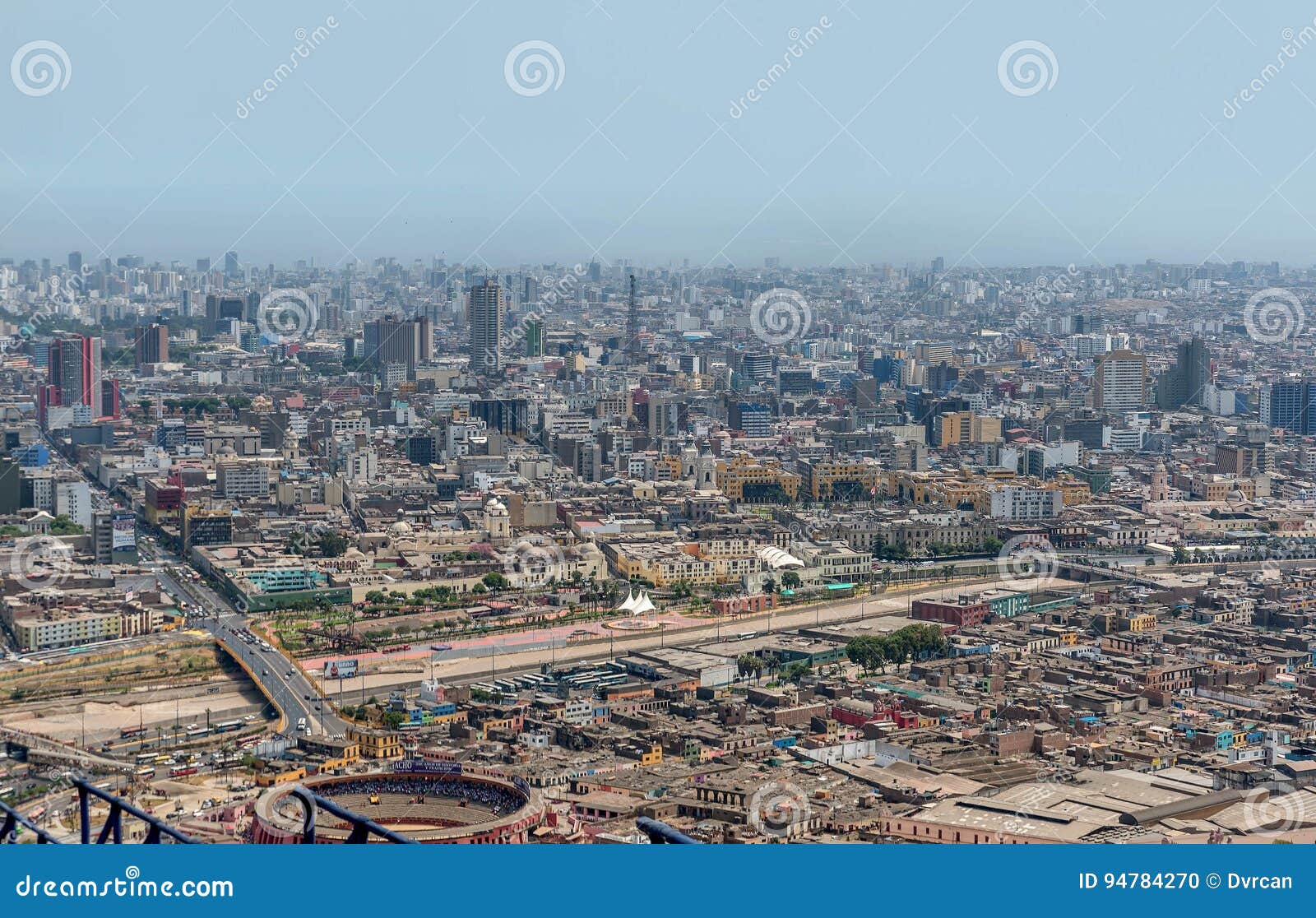 Aerial View of Cityscape of Lima, Peru Editorial Image - Image of city ...