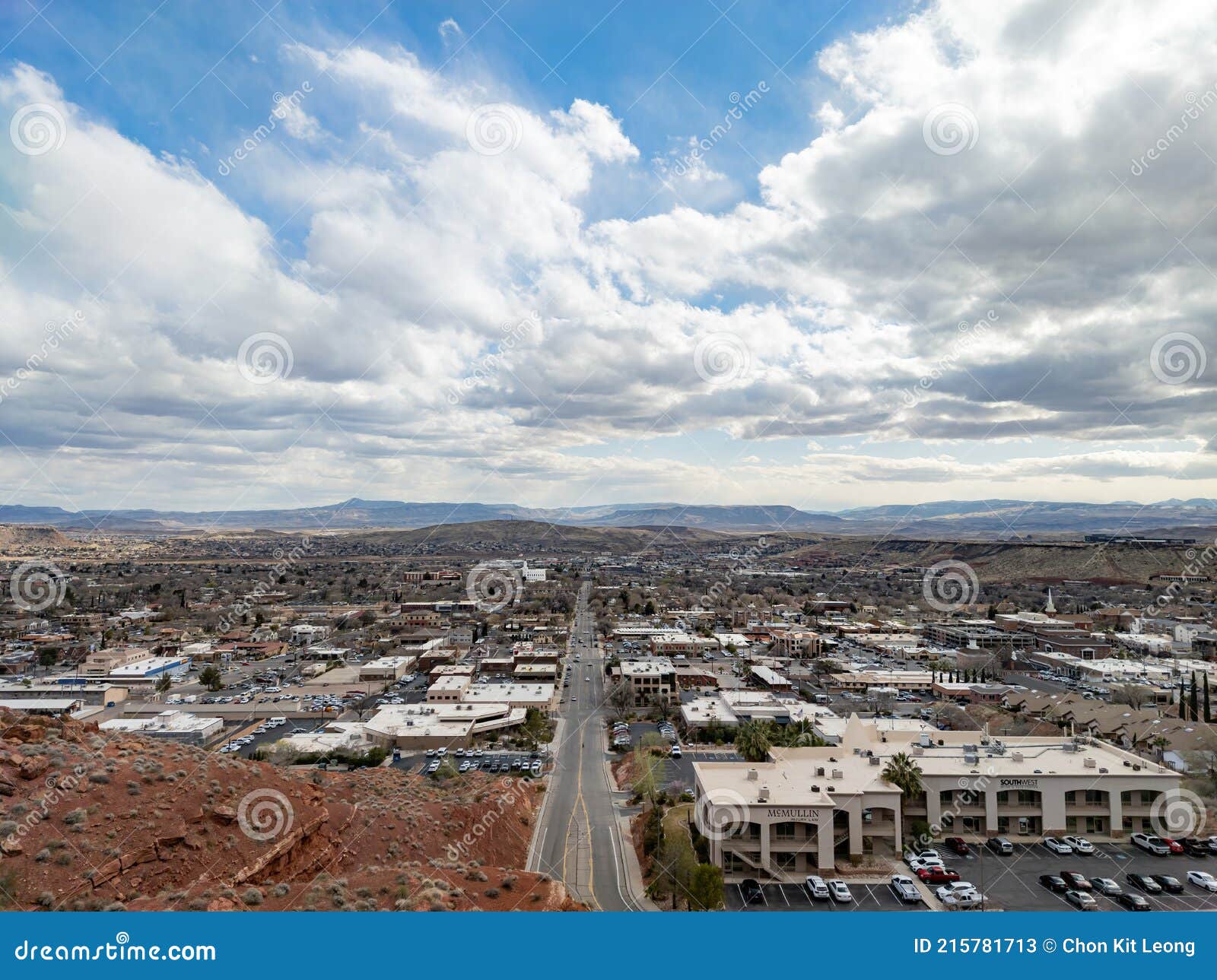 Aerial View of the Cityscape of St George Editorial Stock Photo - Image ...