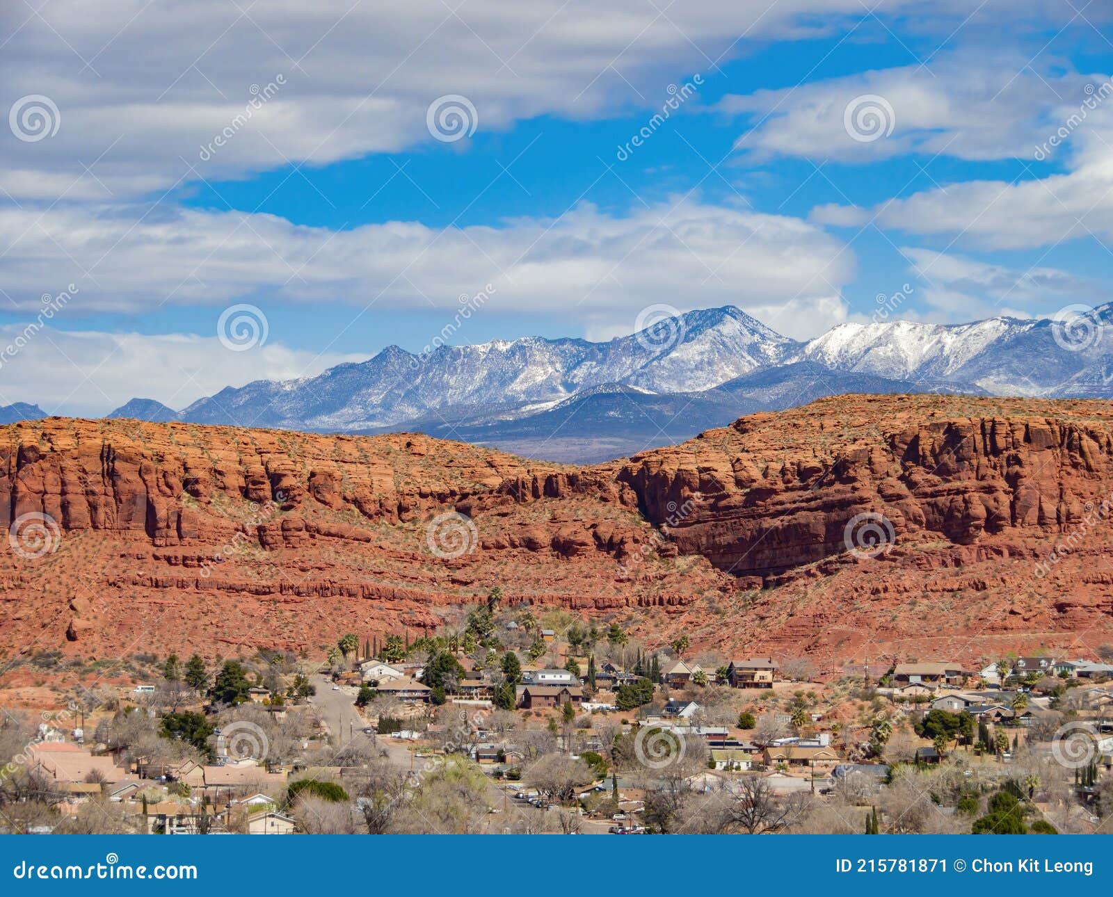Aerial View of the Cityscape of St George Stock Image - Image of george ...