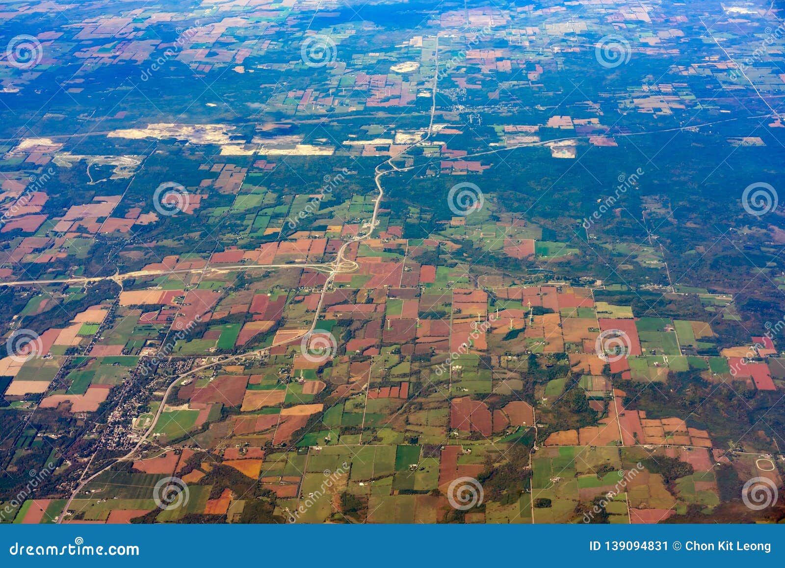 Aerial View of the Clarington Area Cityscape Stock Image - Image of ...