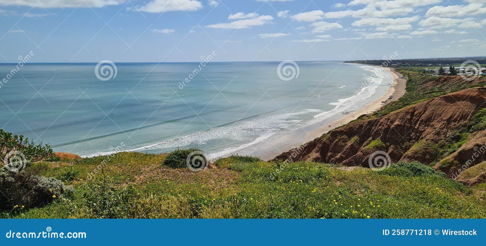 Aerial View of a Cliff with a Coasline Stock Photo - Image of nature ...