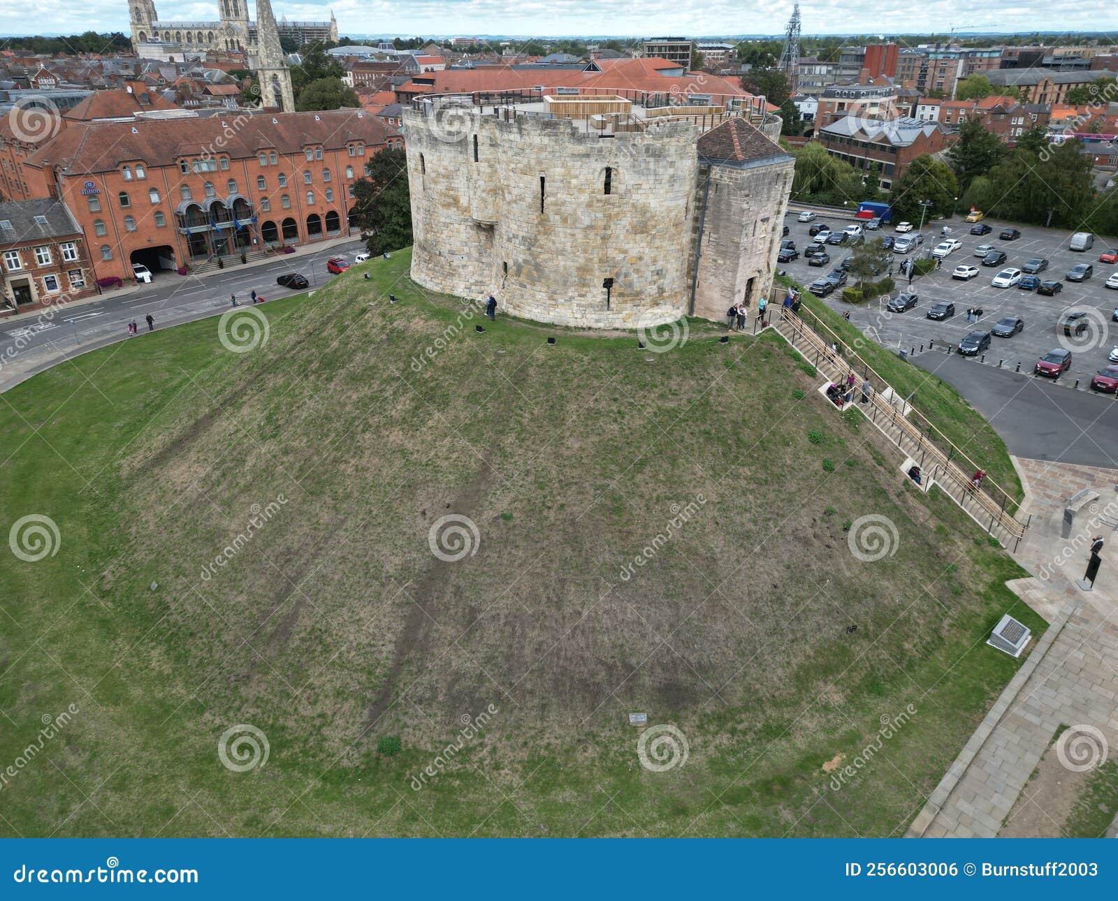 Aerial View of Clifford S Tower, Medieval Fortification , York ... Aerial View of Clifford S Tower, Medieval Fortification , York ...
