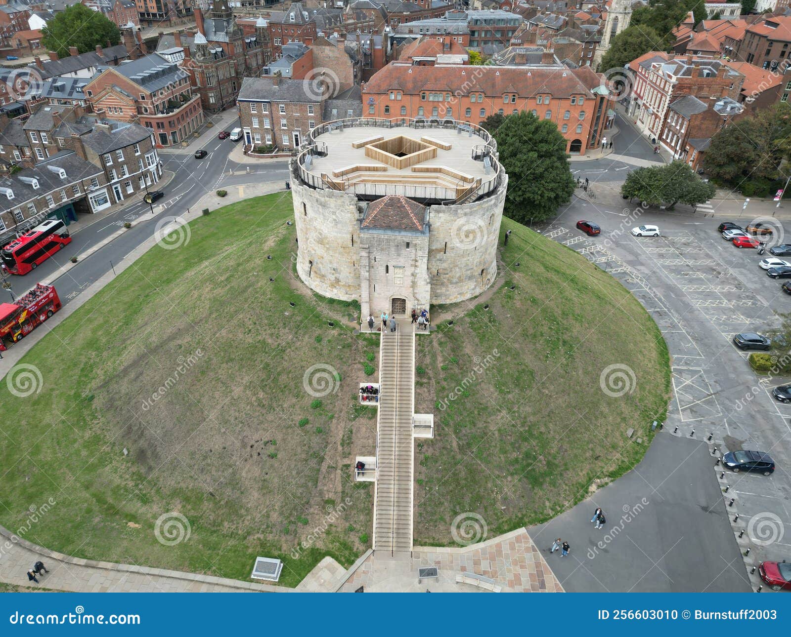 Aerial View of Clifford S Tower, Medieval Fortification , York ... Aerial View of Clifford S Tower, Medieval Fortification , York ...