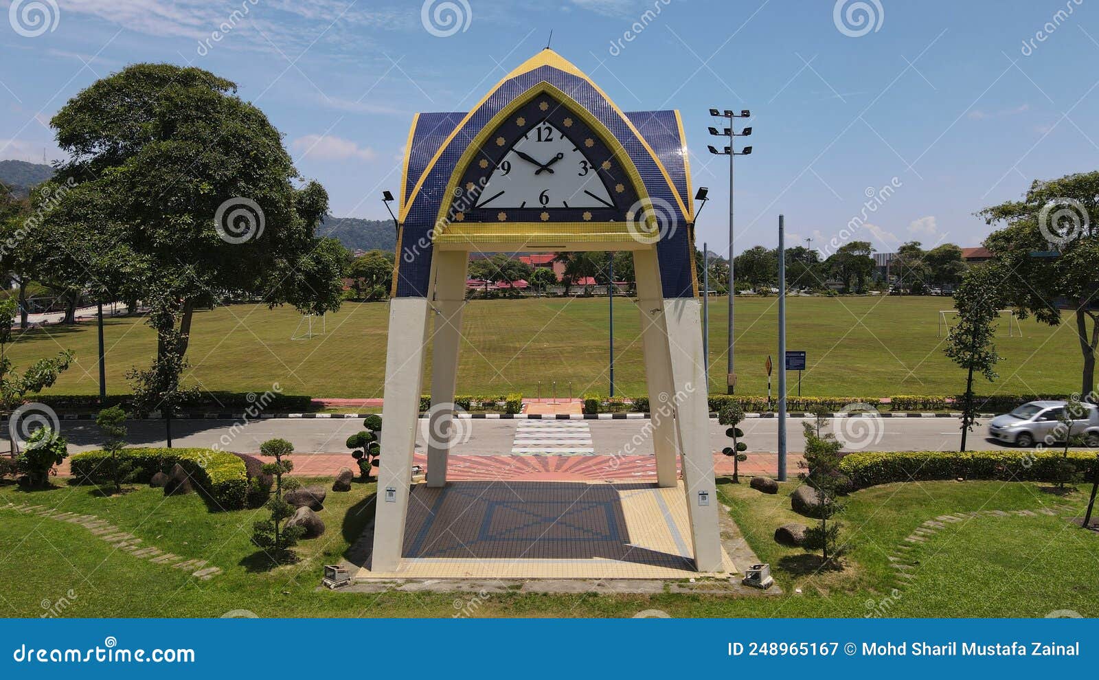 Aerial view clock tower stock image. Image of view, tower - 248965167