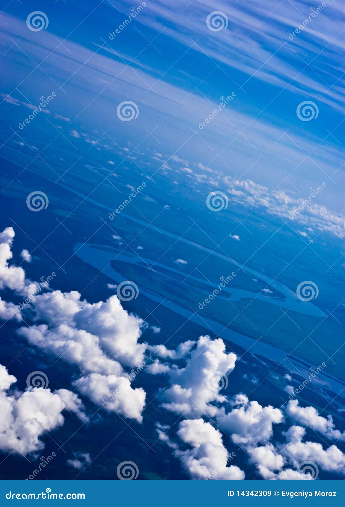 Aerial view of clouds stock image. Image of aero, freedom - 14342309
