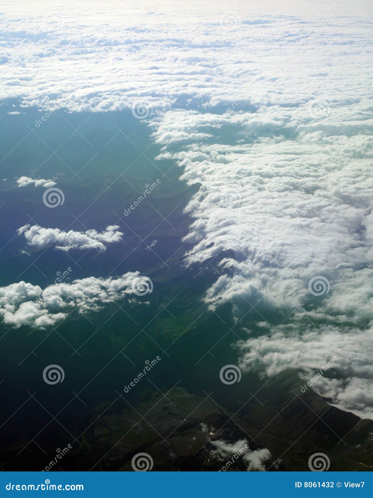 Aerial view of cloudscape stock photo. Image of scenic - 8061432