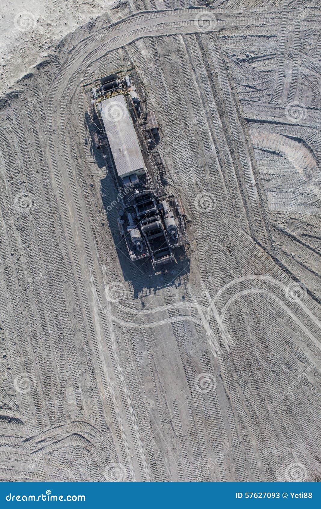 Aerial view of coal mine stock image. Image of fuel, collier - 57627093
