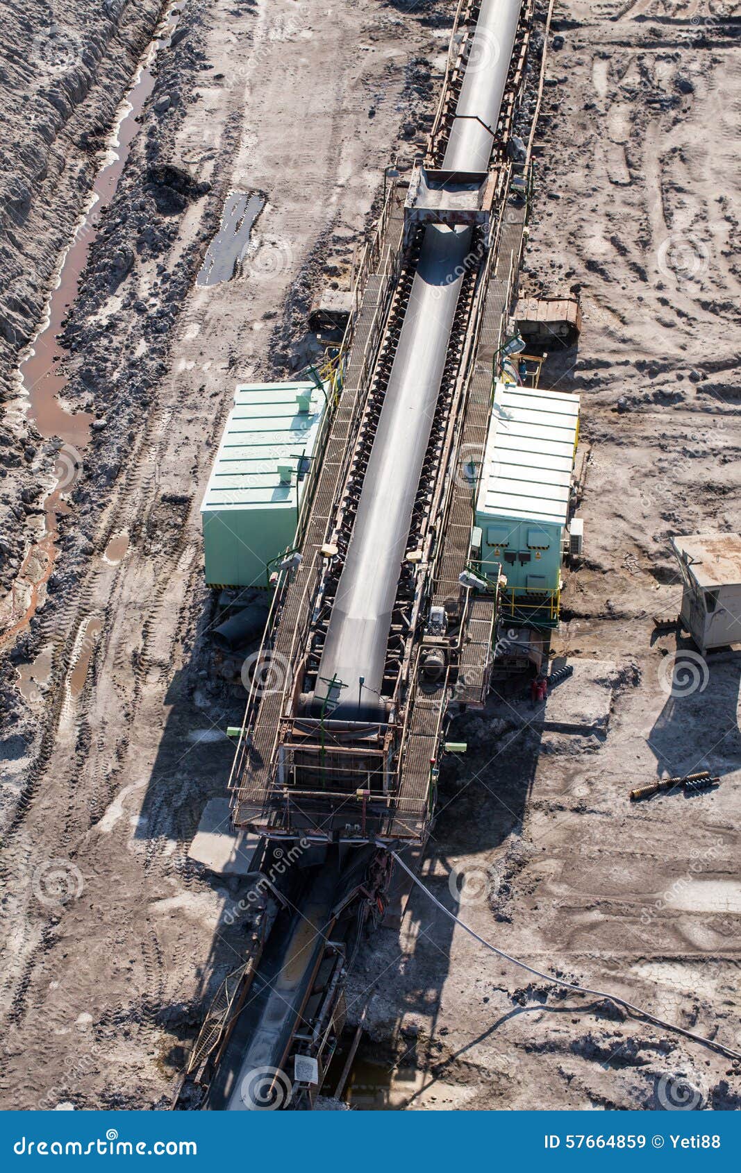 Aerial view of coal mine stock image. Image of generation - 57664859
