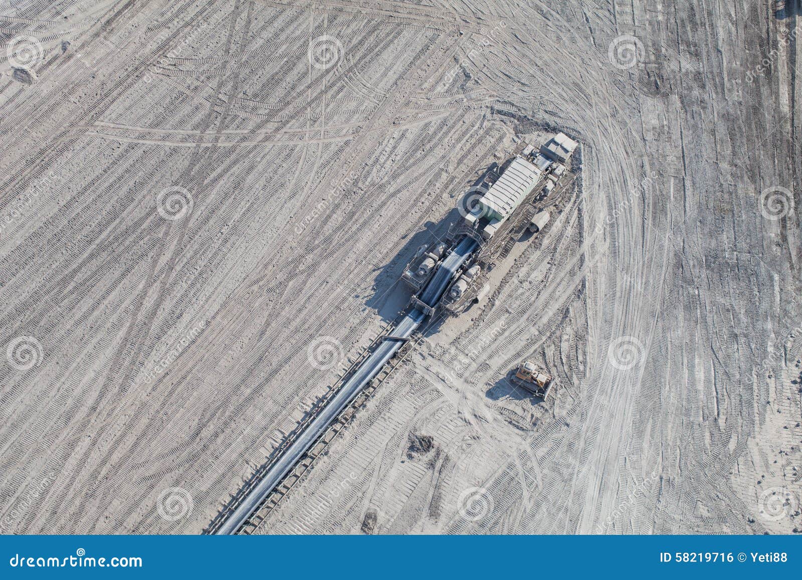 Aerial view of coal mine stock photo. Image of coal, digger - 58219716