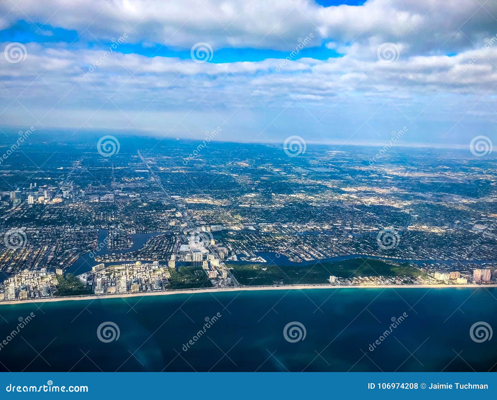 Flying Over Florida Beaches Stock Photo - Image of paradise, looking ...
