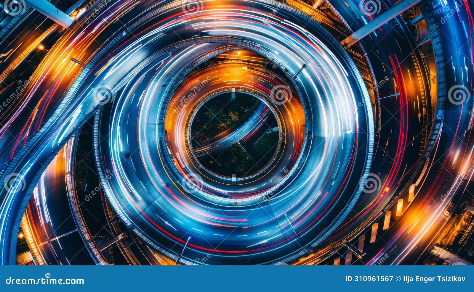 Aerial View of Complex Multilevel Highway Junction Interchange on ...