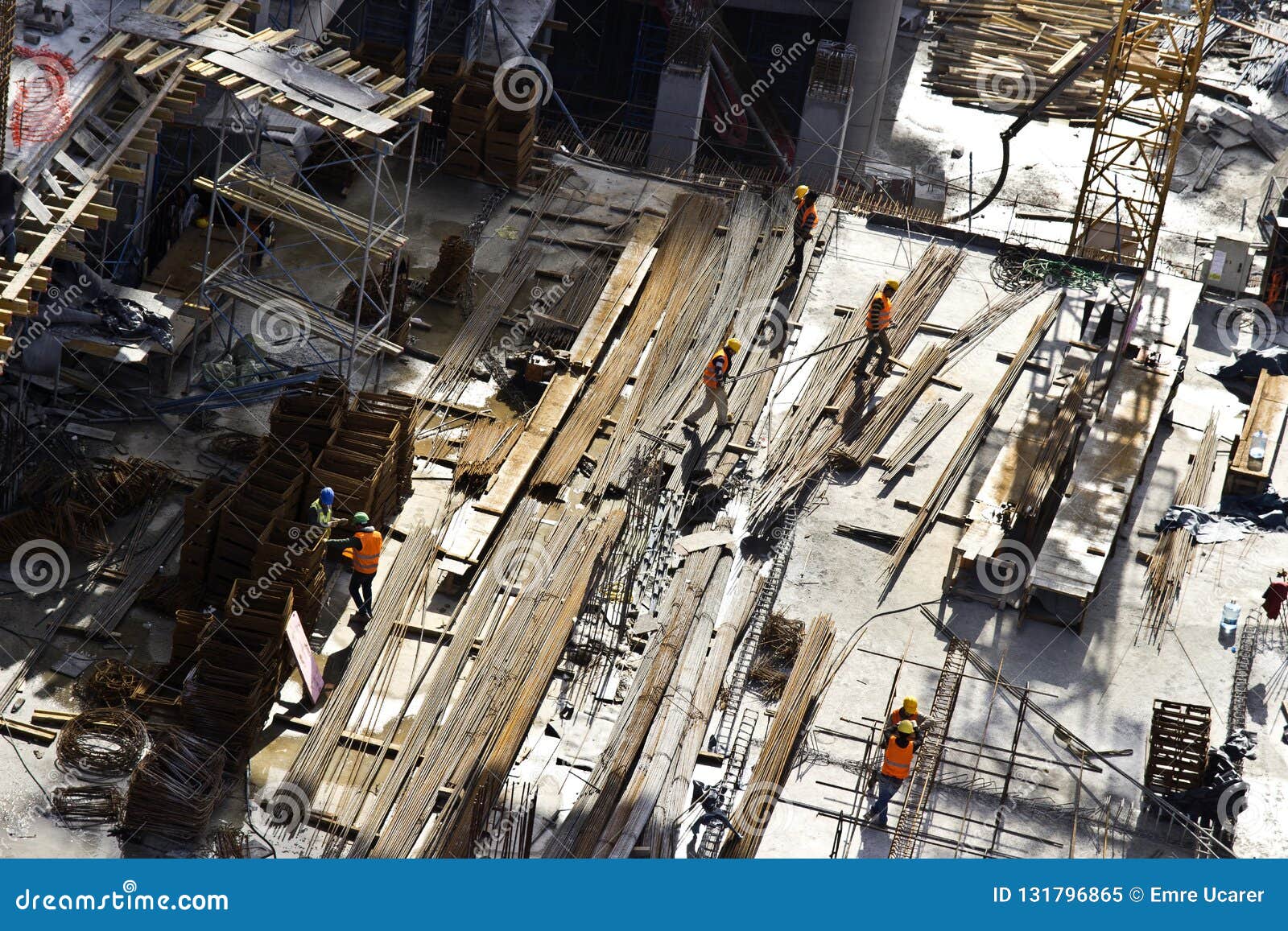 Aerial View of a Construction Site Editorial Image - Image of modern ...