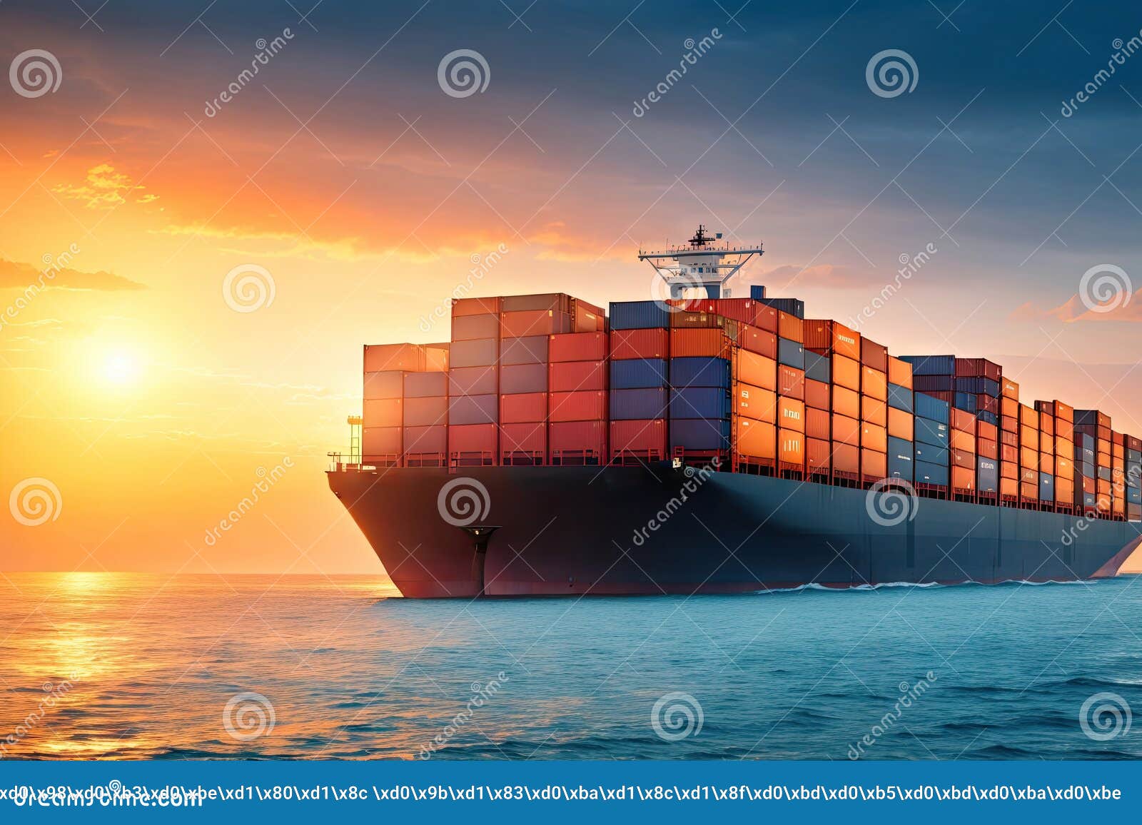 Aerial View Container Cargo Ship, Container Cargo Vessel Freight Ai ...