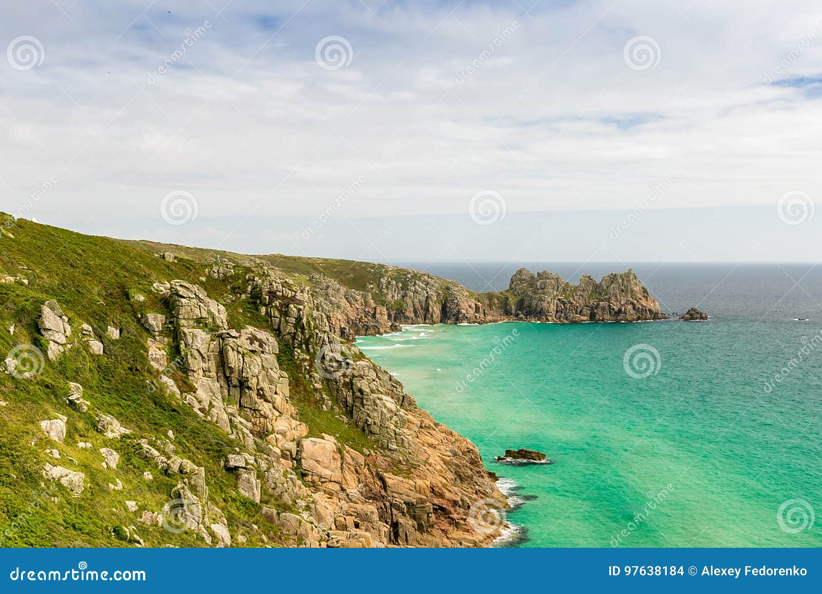 Aerial View of Cornwall Seaside Stock Photo - Image of coast, newquay ...