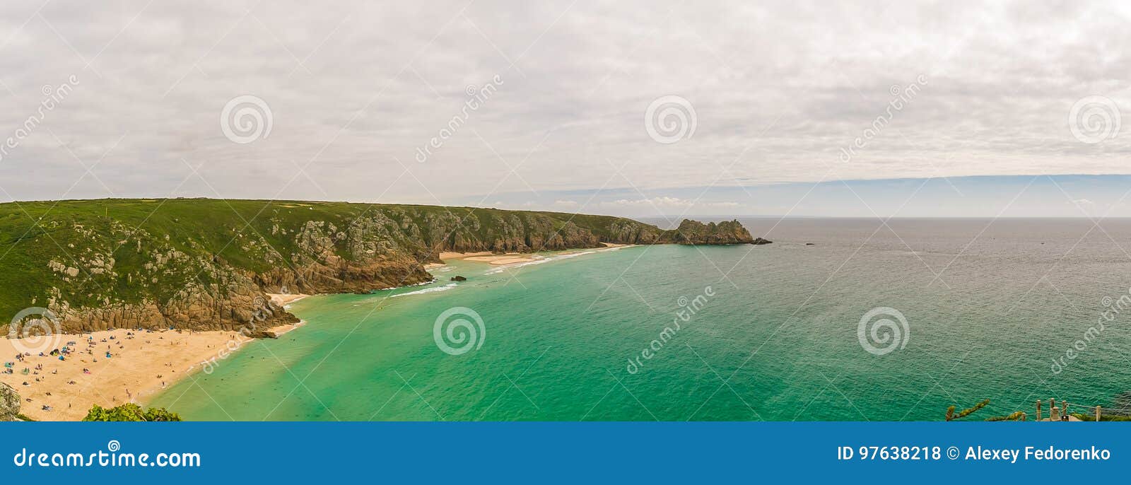 Aerial View of Cornwall Seaside Stock Photo - Image of port, cliffs ...