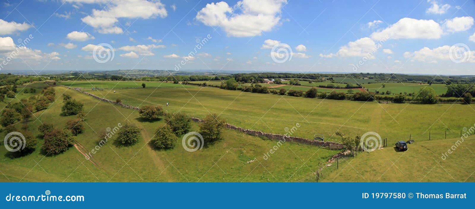 Aerial View in the Cotswolds Stock Photo - Image of wall, attraction ...
