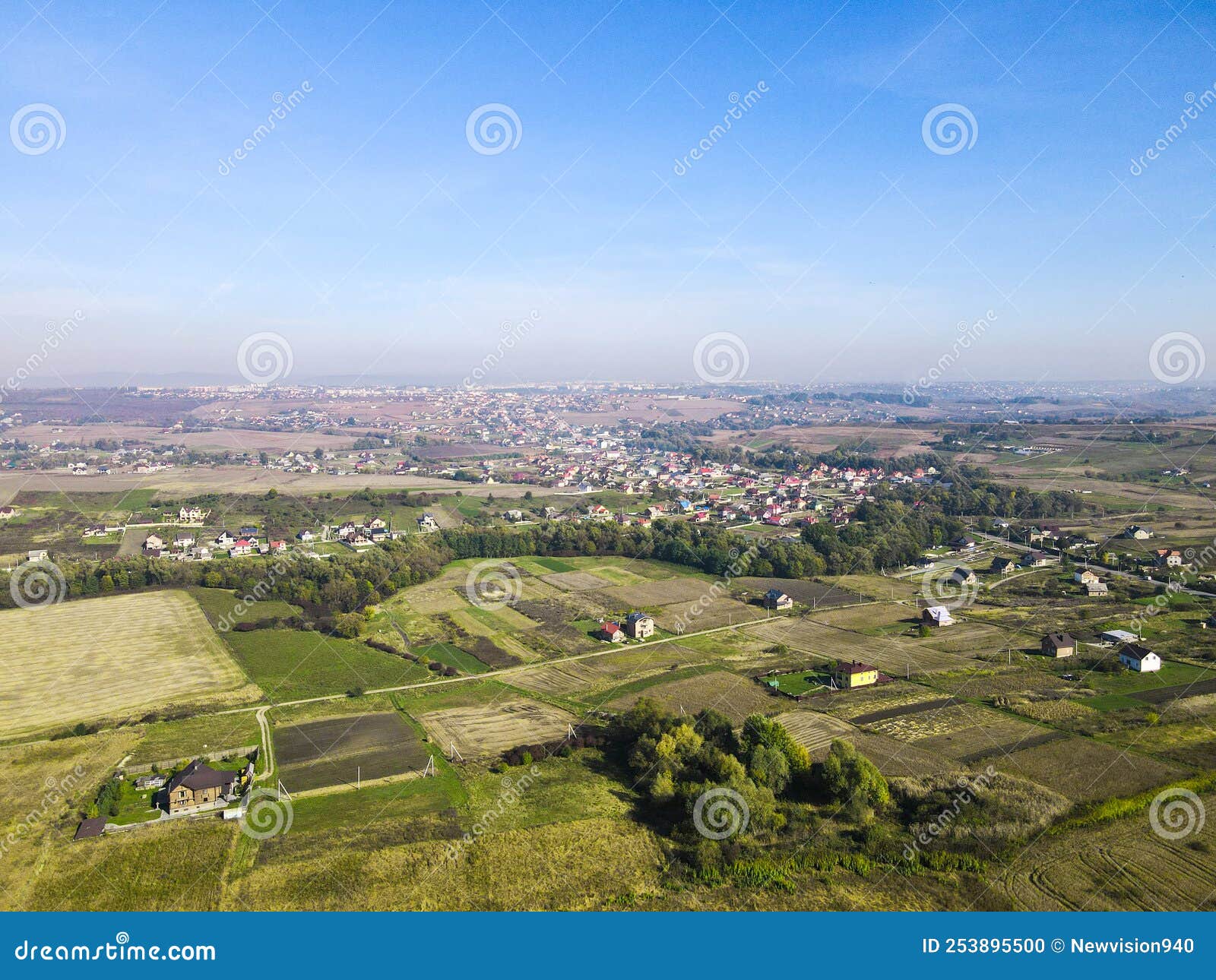 Aerial View of the Countryside. Stock Photo - Image of rural, scenery ...