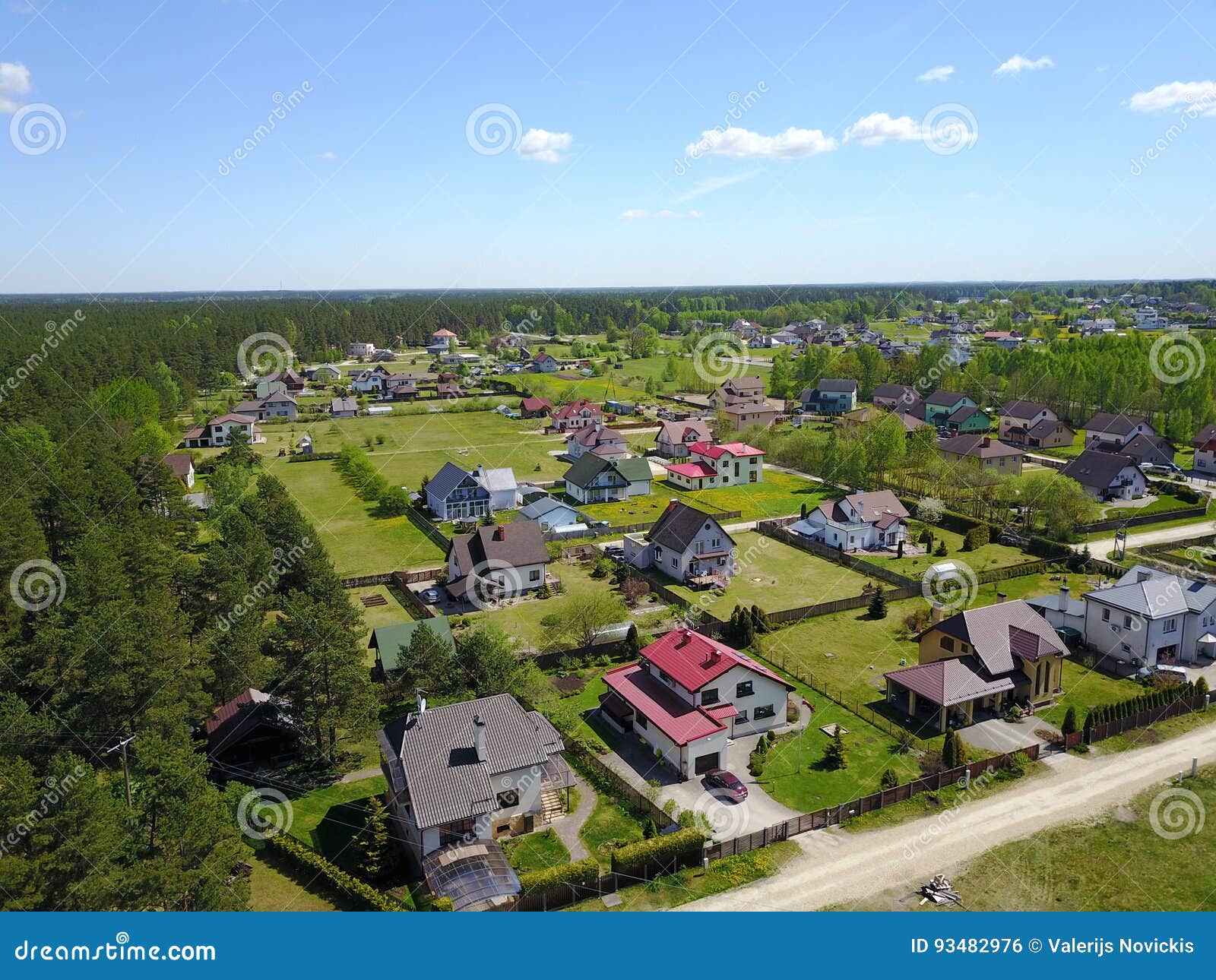 Aerial View of Countryside, Drone Top View Stock Photo - Image of ...