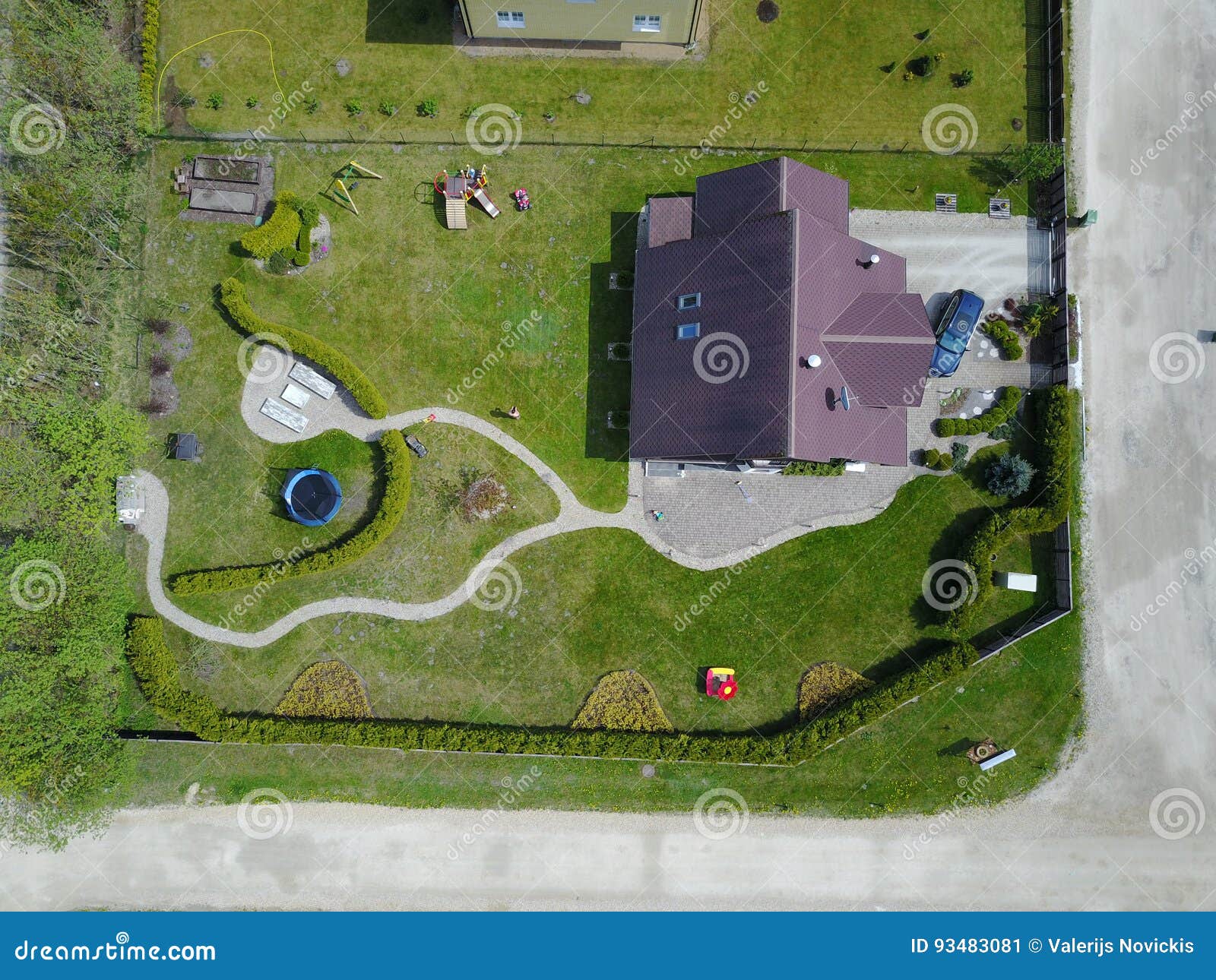 Aerial View of Countryside, Drone Top View Stock Image - Image of ...