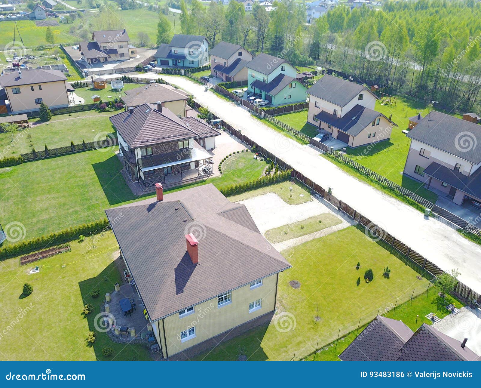 Aerial View of Countryside, Drone Top View Stock Photo - Image of high ...