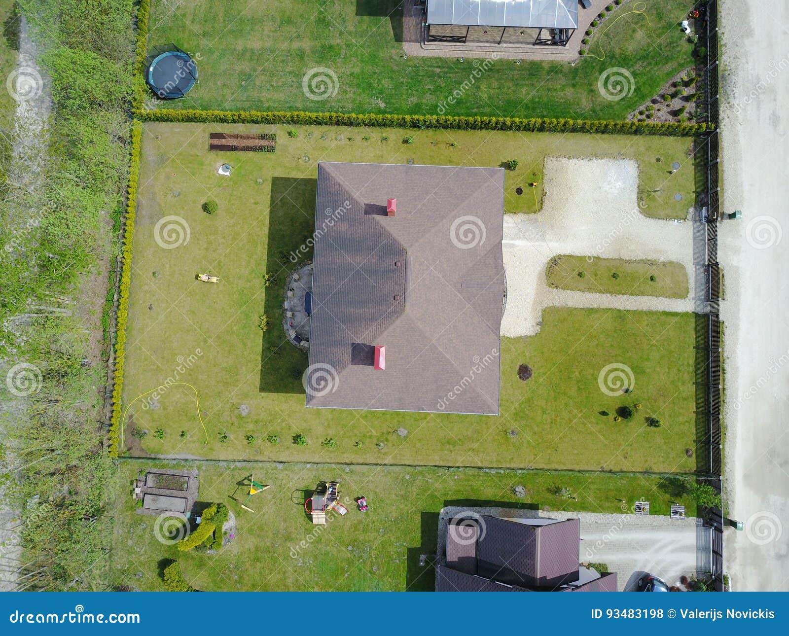 Aerial View of Countryside, Drone Top View Stock Photo - Image of field ...