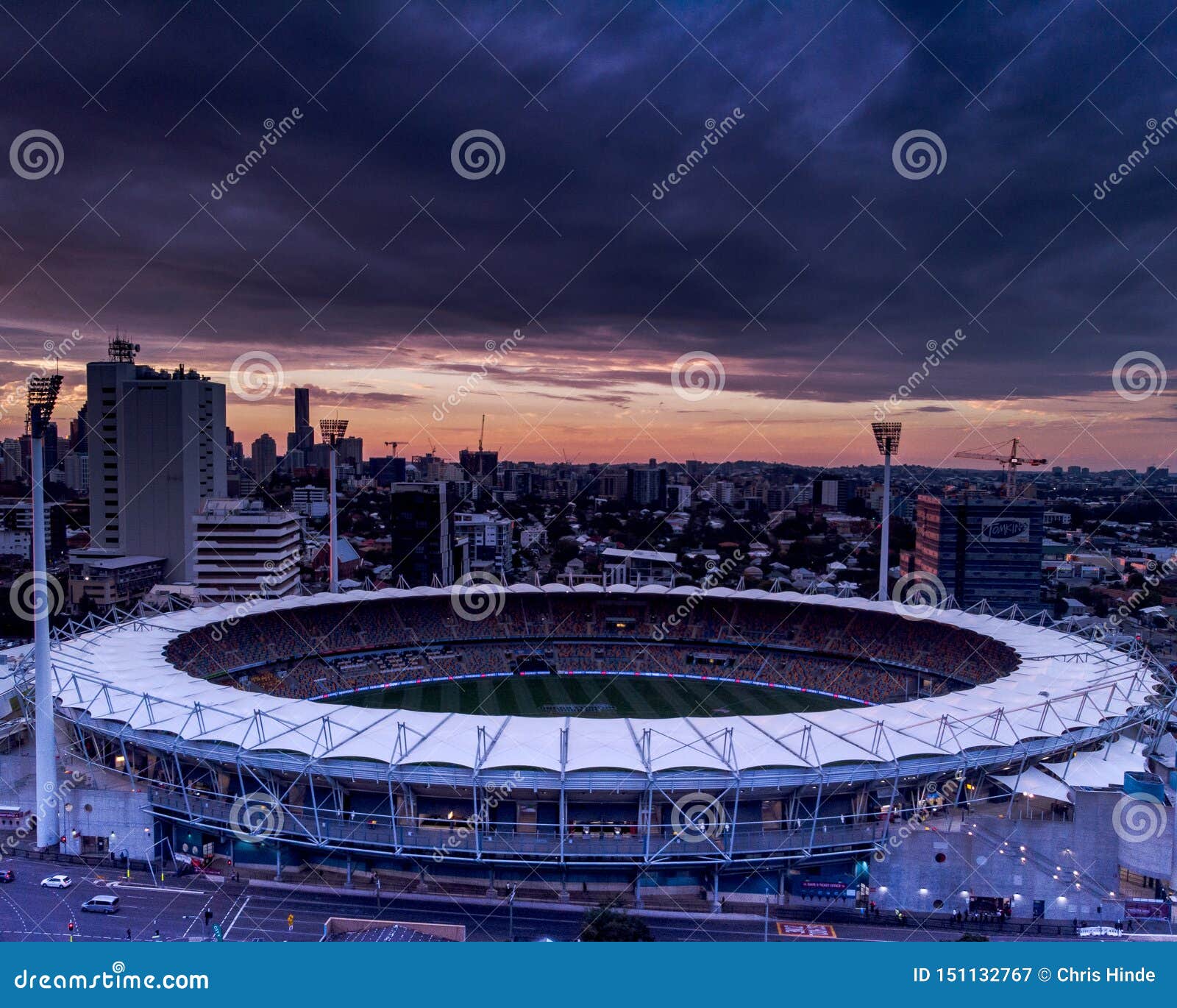 Aerial View of the Cricket Ground Editorial Photography - Image of ...