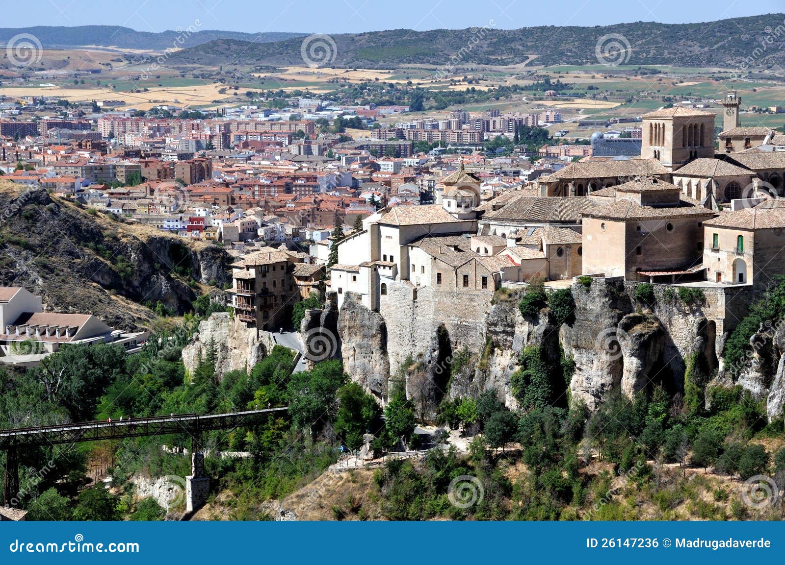 Aerial View of Cuenca, Spain Stock Photo - Image of heritage, balcony ...
