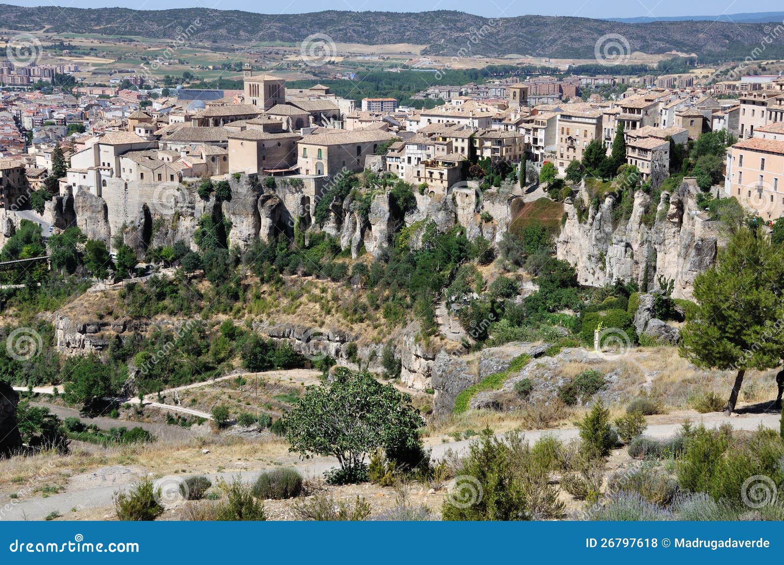 Aerial View of Cuenca, Spain Stock Photo - Image of site, town: 26797618