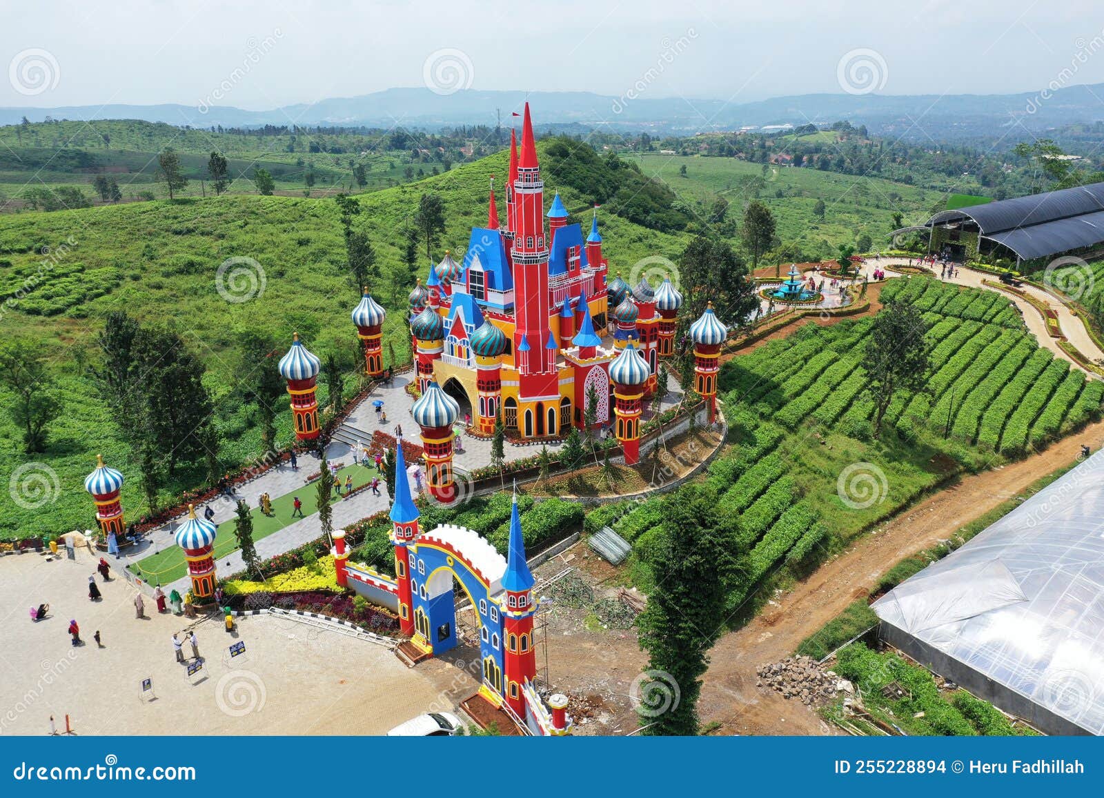 Aerial View D CASTELLO, West Java , Indonesia Stock Photo - Image of ...