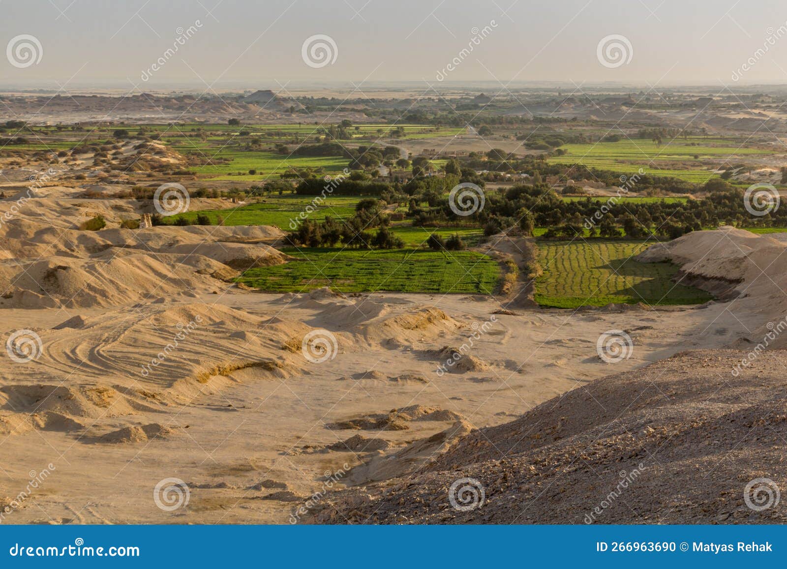 Aerial View of Dakhla Oasis, Egy Stock Photo - Image of destination ...