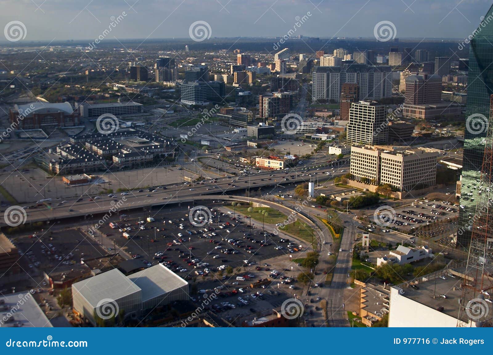 Aerial view of Dallas stock photo. Image of united, cityscape - 977716