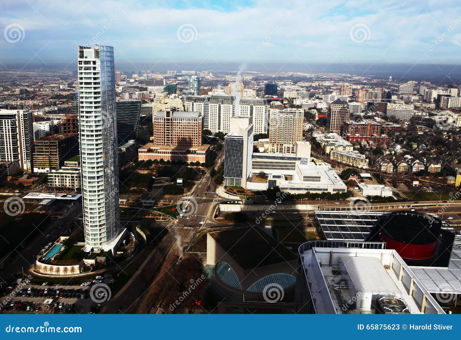 Aerial View of Dallas, Texas Stock Image - Image of downtown ...