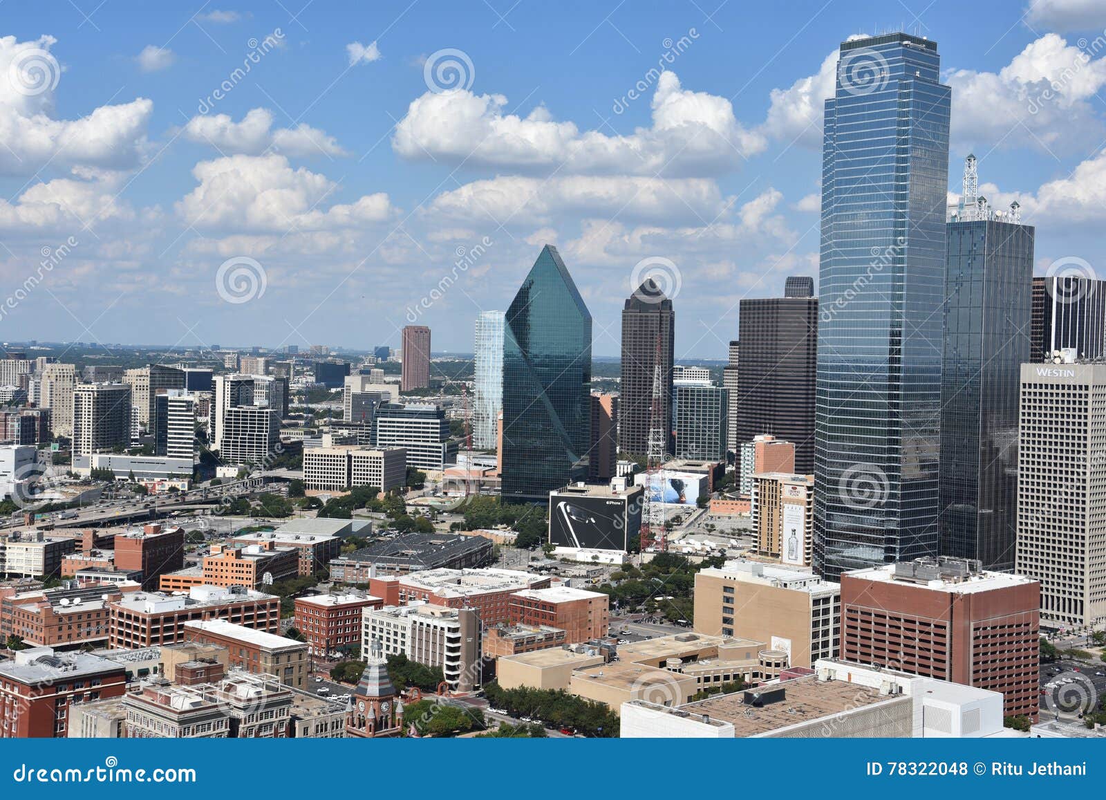 Aerial View of Dallas, Texas Editorial Stock Photo - Image of city ...