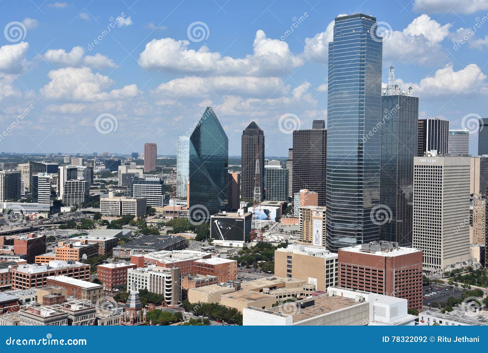 Aerial View of Dallas, Texas Editorial Photography - Image of business ...