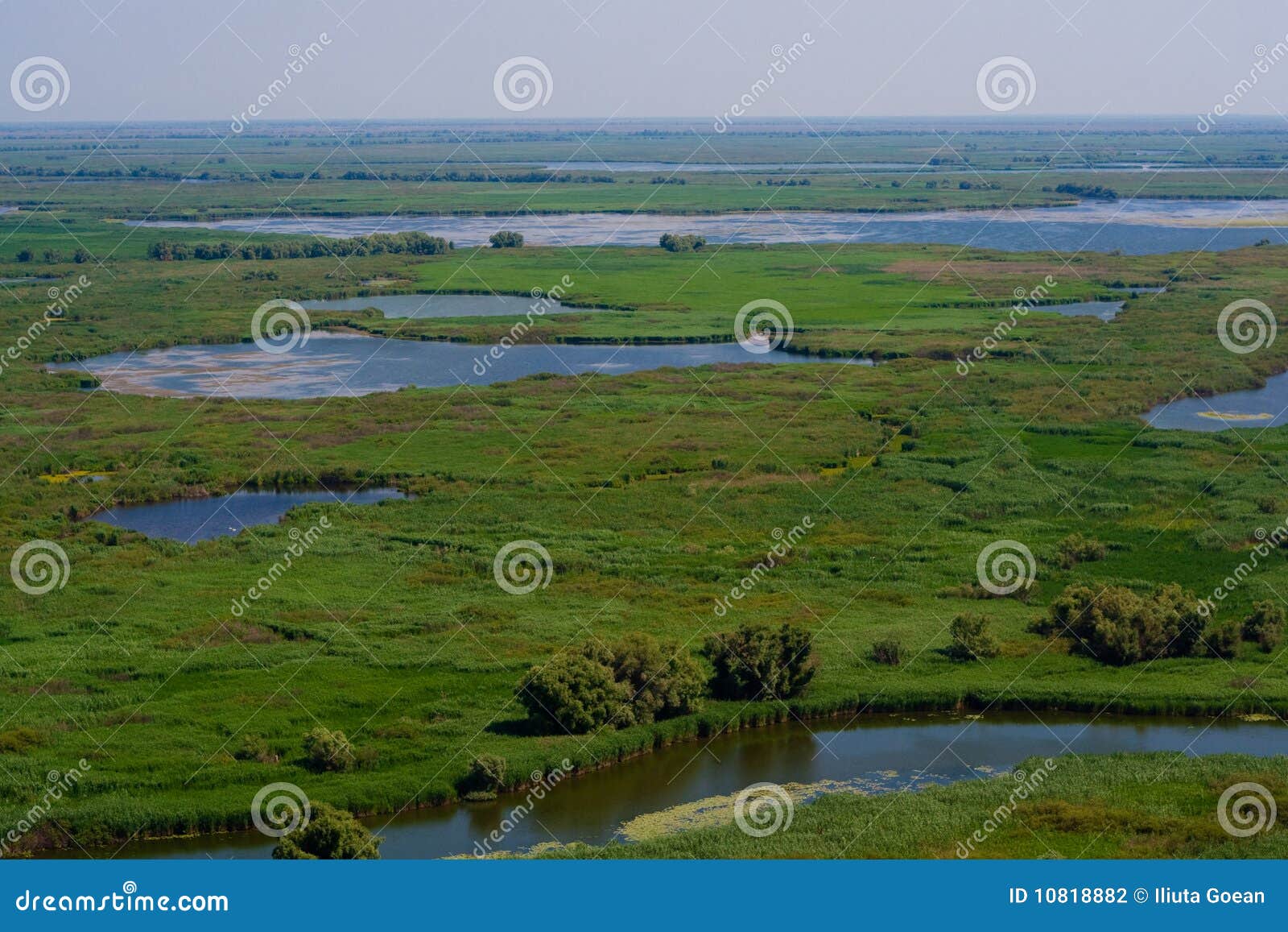 Aerial View of Danube Delta Stock Photo - Image of view, water: 10818882