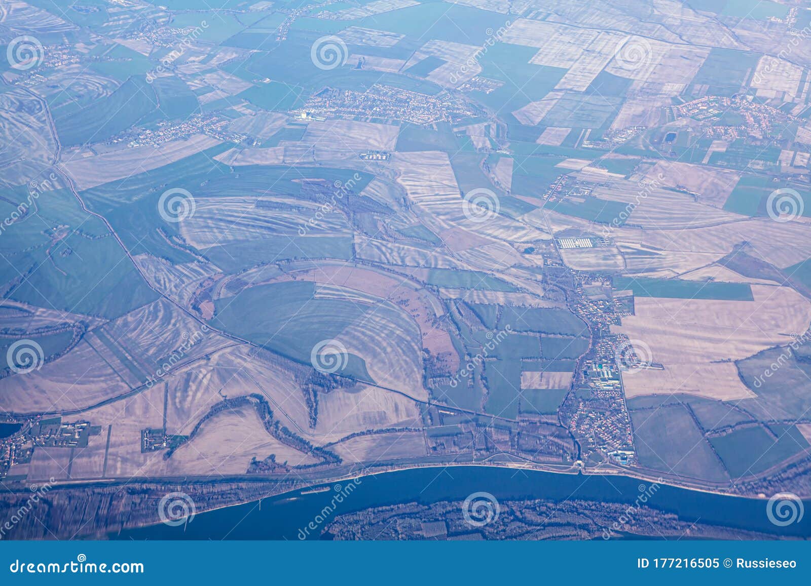 Danube aerial riverside stock image. Image of nature - 177216505
