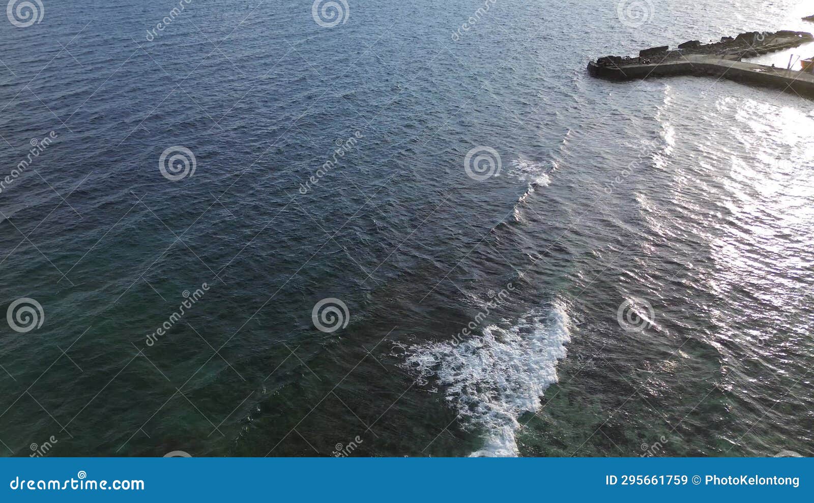 Aerial View of Dark Blue Ocean Waves Stock Video - Video of massive ...
