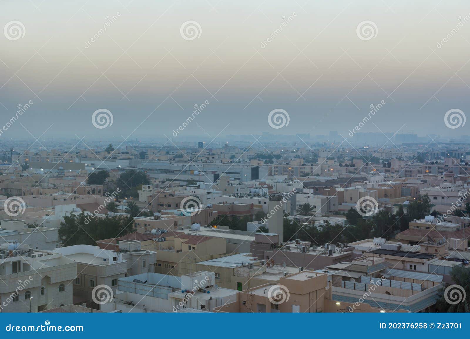 Riyadh Aerial View At Night. Top View On Modern City With Street Lights ...