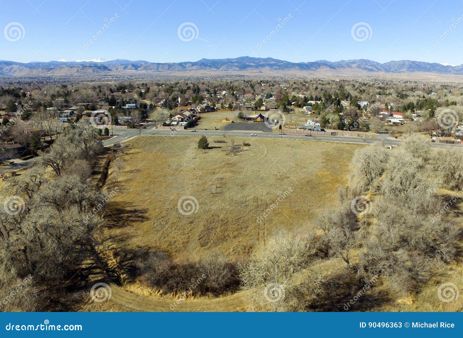 Aerial View from Denver Colorado Stock Image - Image of range, american ...