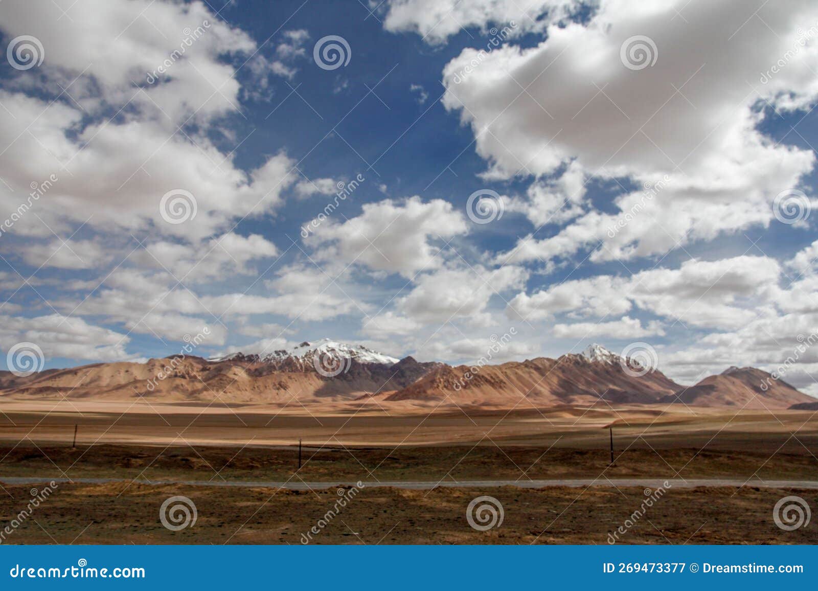 Aerial View of Desert Surrounded by Mountains Stock Image - Image of ...