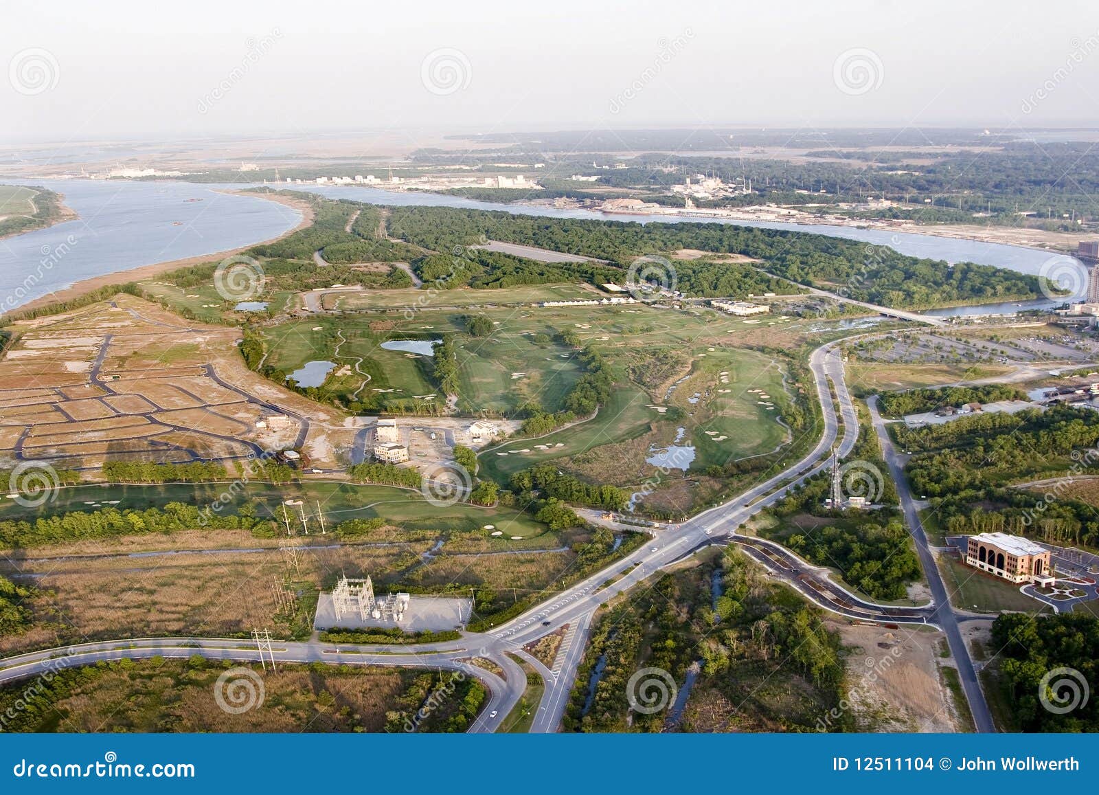 Aerial view of development stock photo. Image of island - 12511104