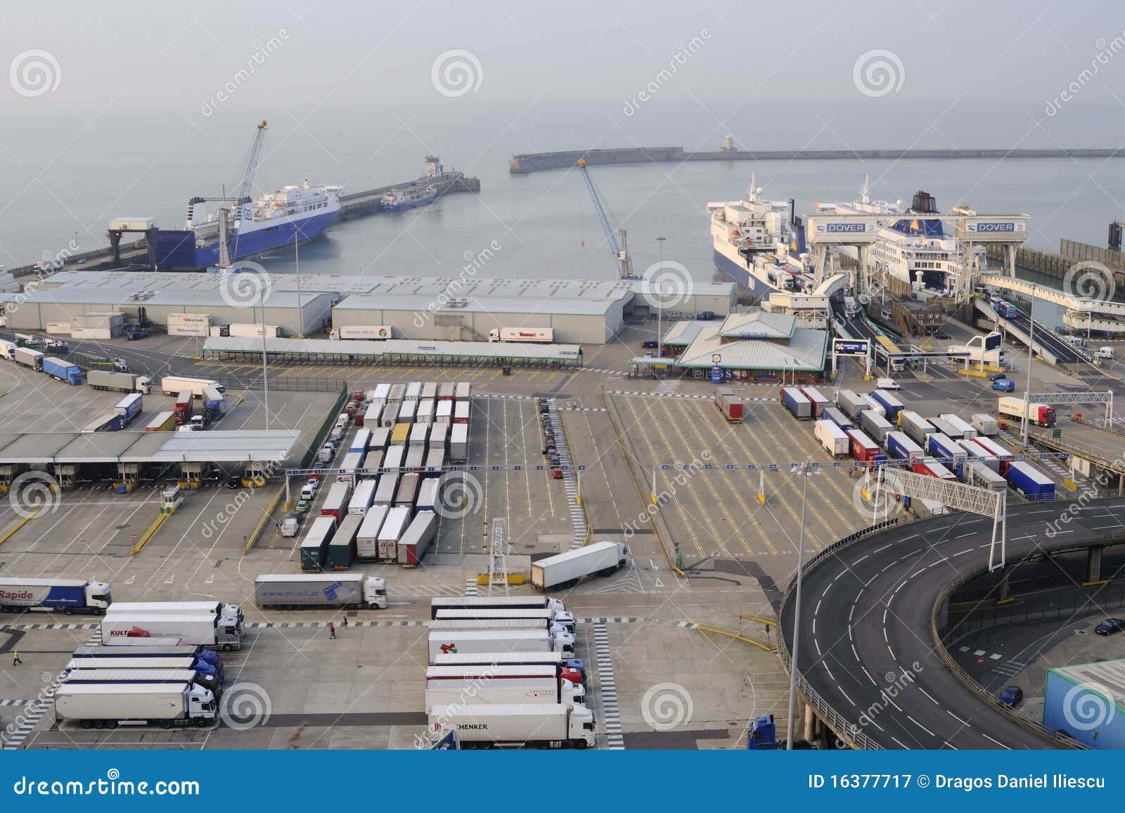 Aerial View with Docks Infrastructure Editorial Photography - Image of ...