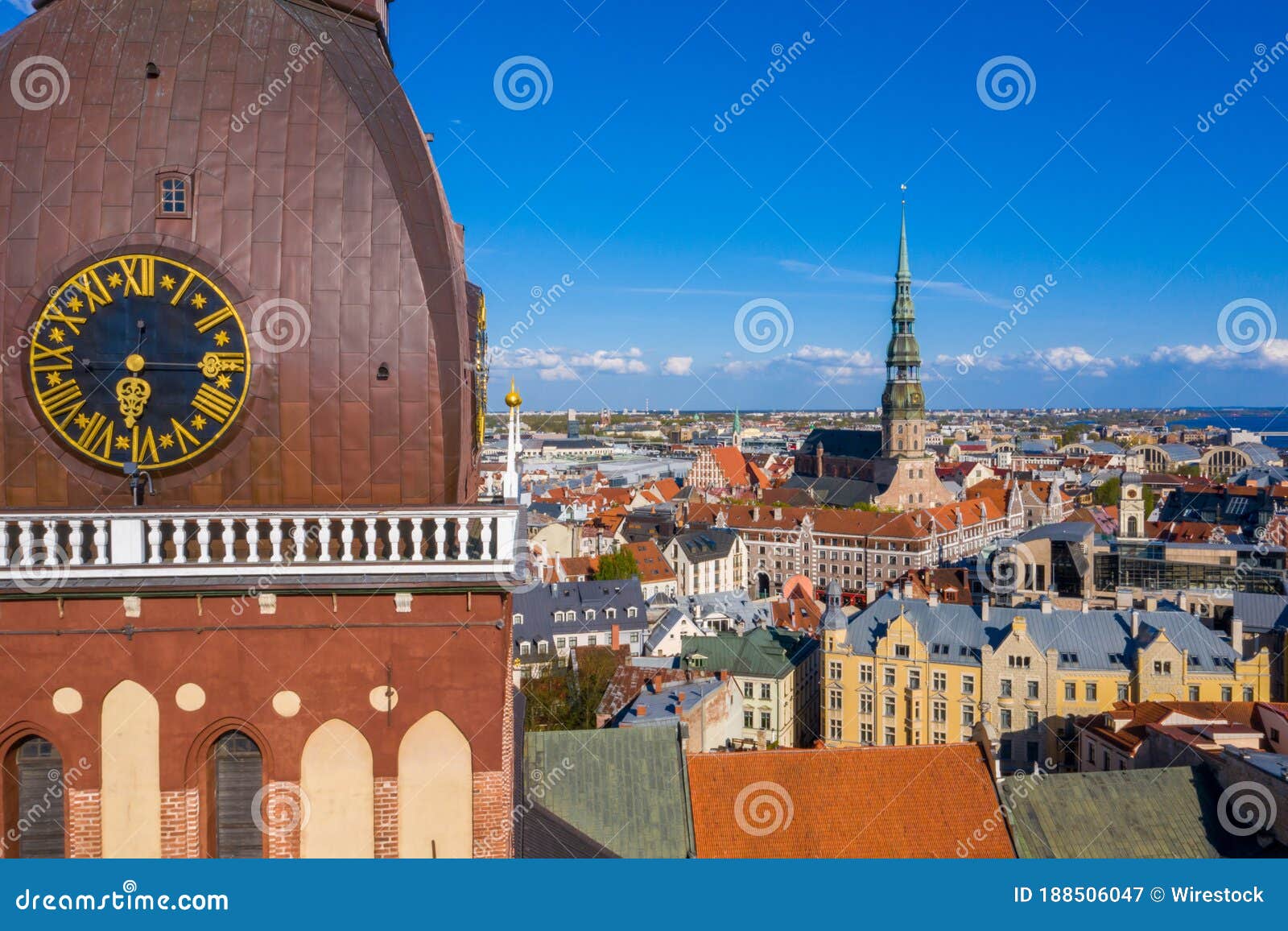 Aerial View of the Dome Cathedral in Riga, Latvia Stock Image - Image ...