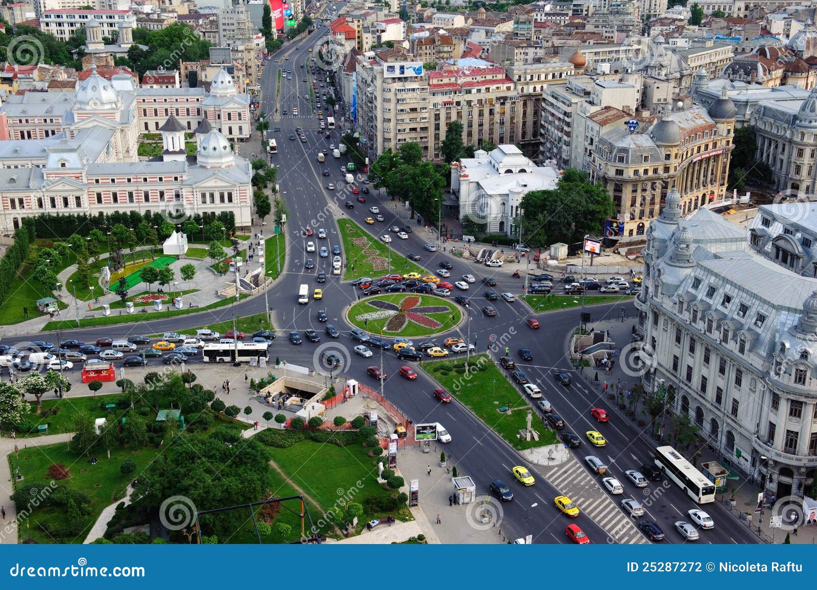 Aerial View of the Downtown of Bucharest Editorial Photography - Image ...