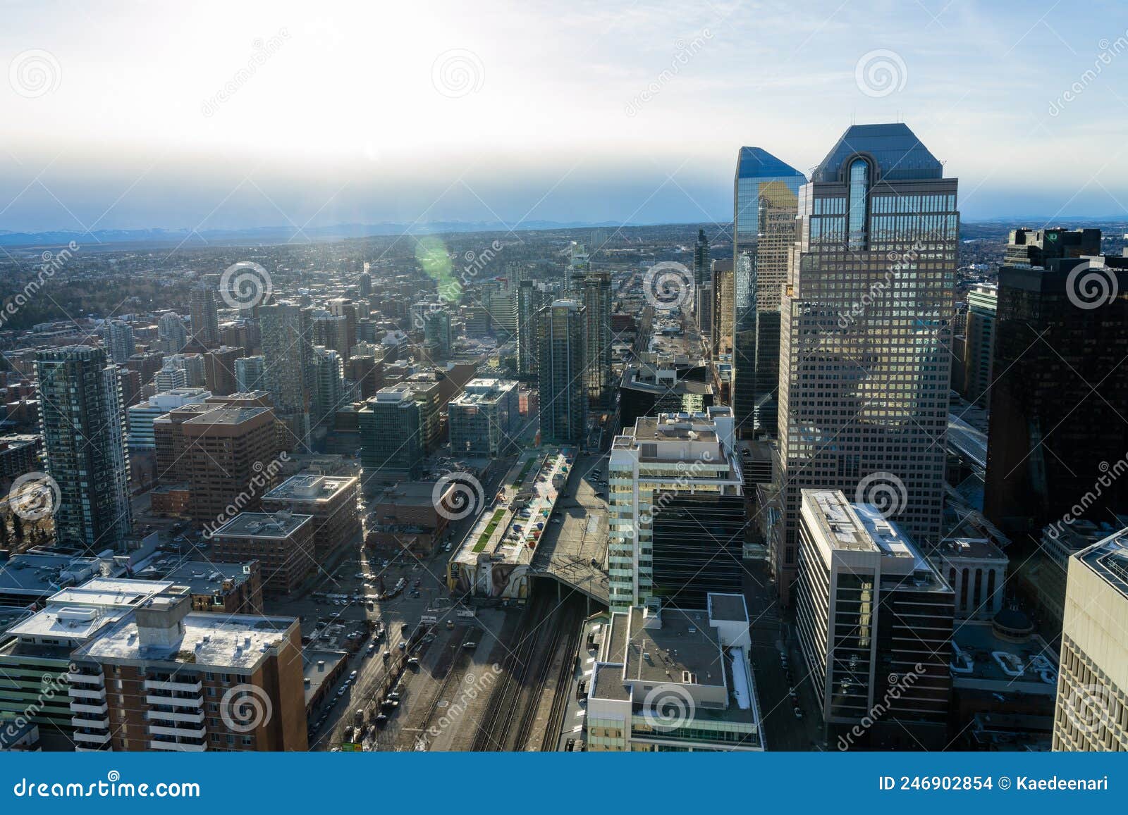 Downtown Calgary. Alberta, Canada Stock Photo - Image of urban, finance ...