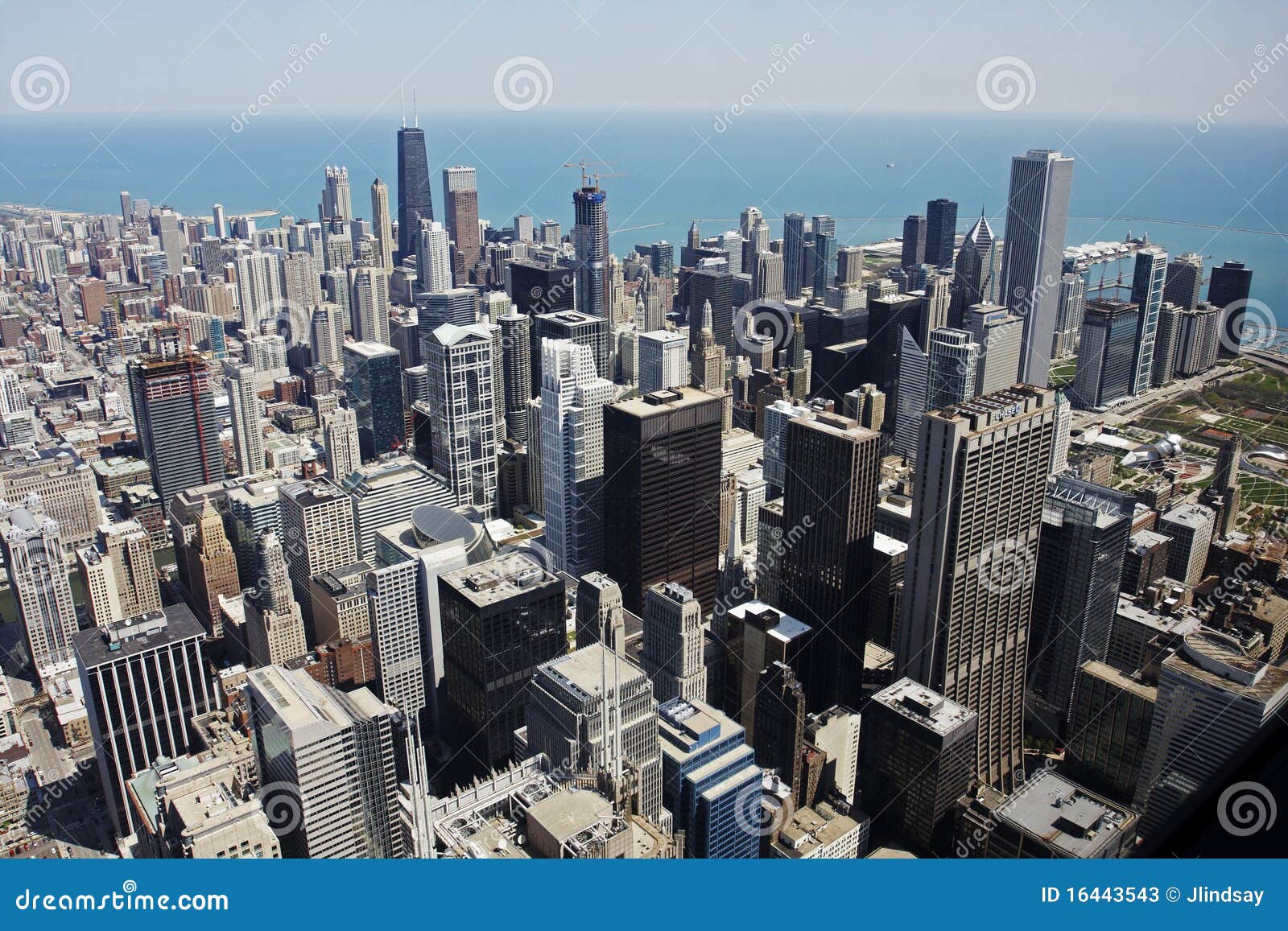 Aerial View of Downtown Chicago Stock Image - Image of michigan ...